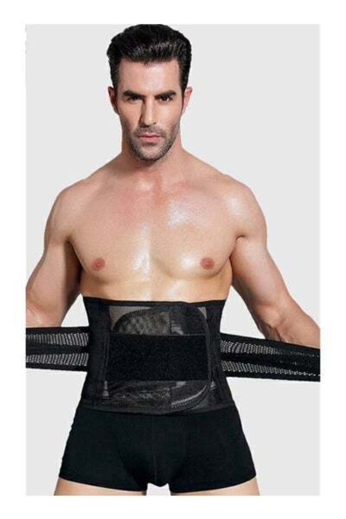 HALAMODO Adjustable Belly Slimming Men Belt Breathable Sports Thin ...