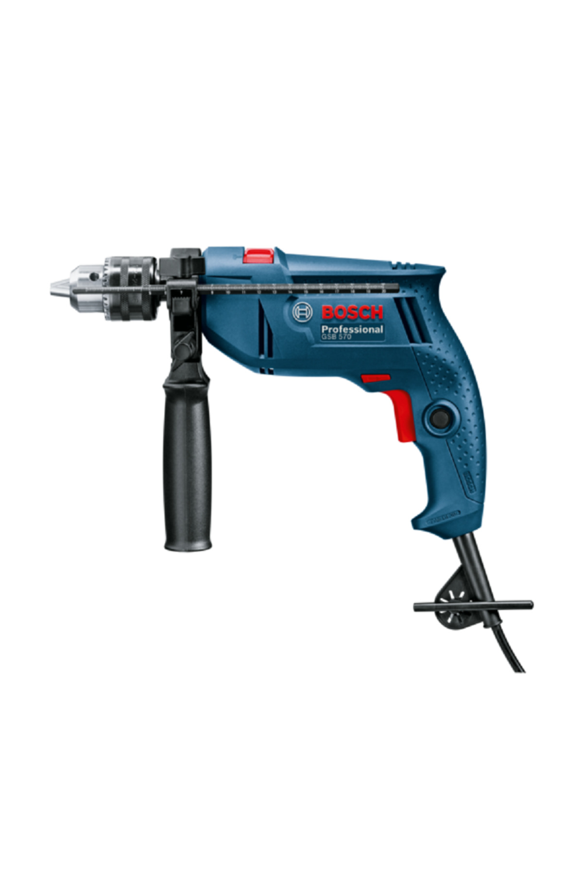 Bosch 570W Corded Electric Hammer Drill Blue and Black- Trendyol