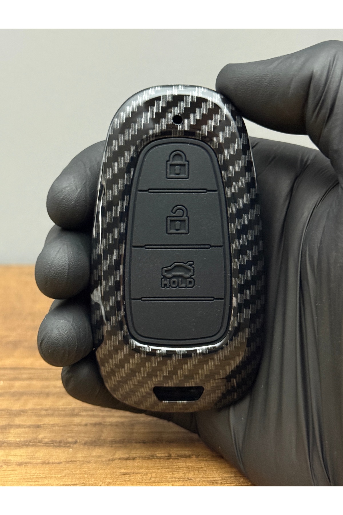 Mavi Keys Hyundai Tucson Santefe Sonata 2022+ Smart 3 Düğmeli Karbon ...