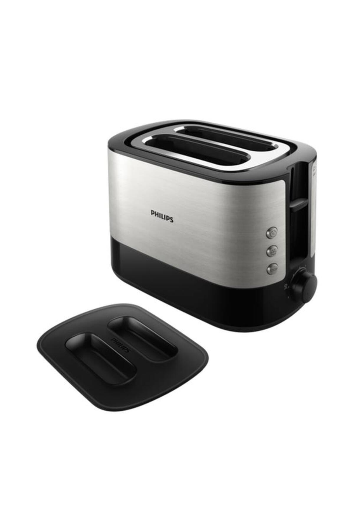 Generic Philips Viva Collection 1000W 2-Slice Toaster Silver and Black ...