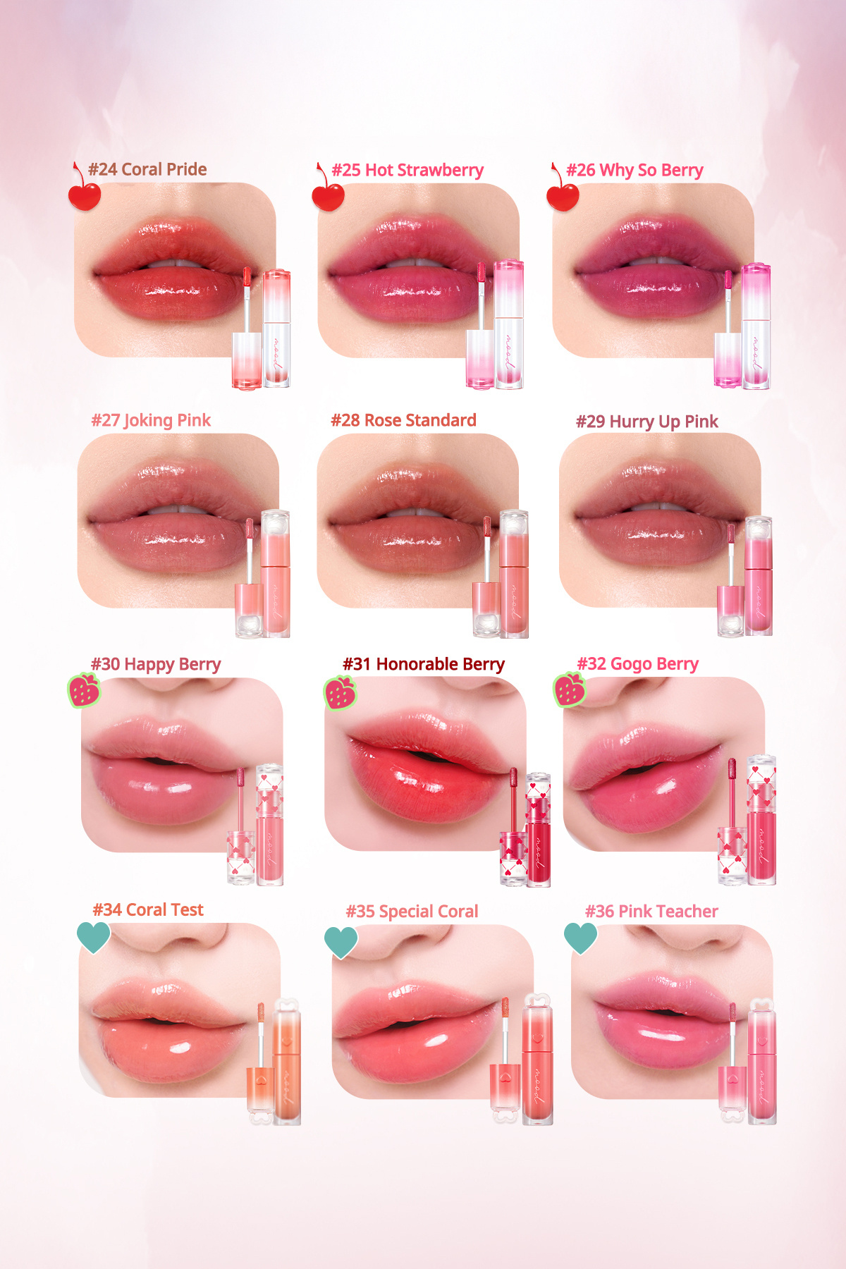 PERIPERA Kalıcı, Pigmentli, Parlak Bitişli Tint PERIPERA Ink Mood Glowy ...