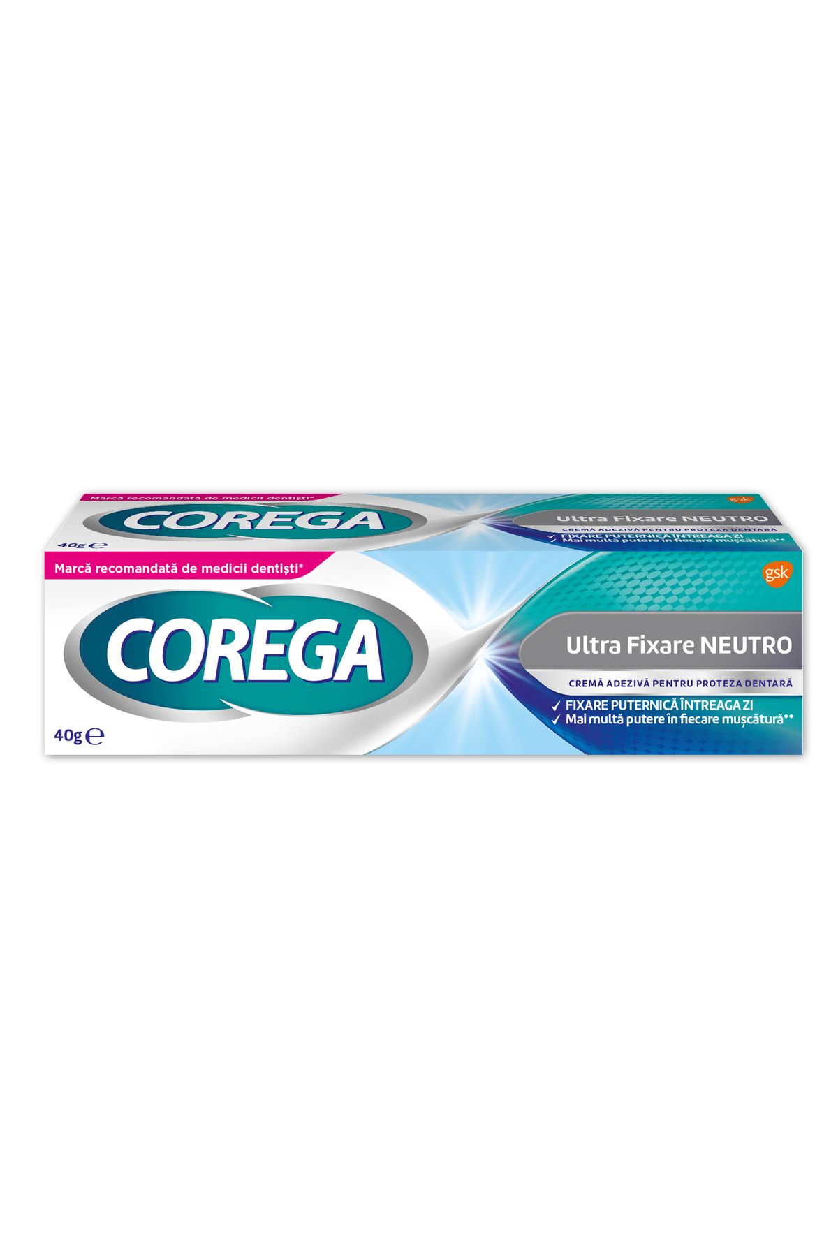 Corega Crema adeziva pentru proteza dentara Corega Ultra Fixare Neutro ...