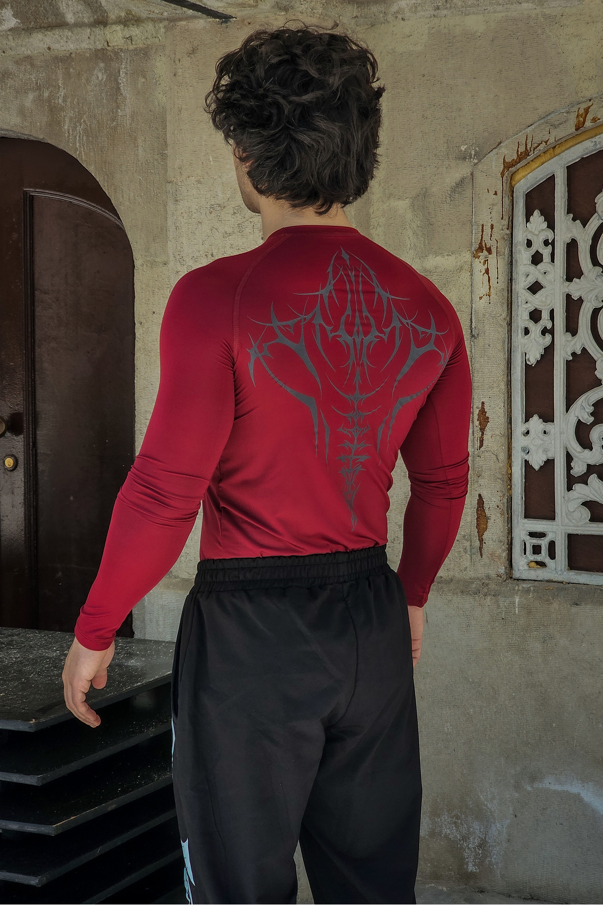Liber Cyber Bones - Uzun Kollu Compression T-shirt (Bordo) - Fiyatı ...
