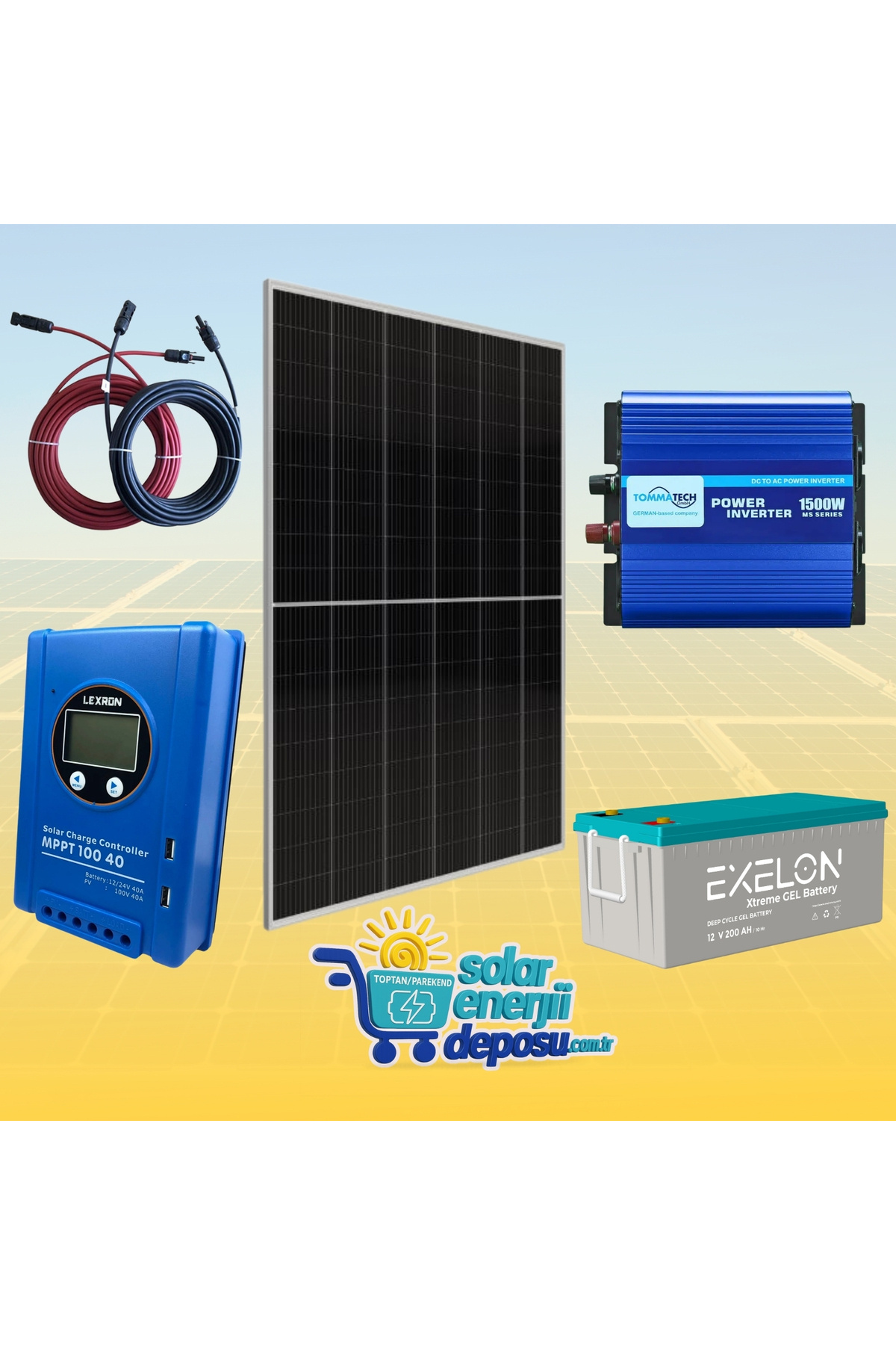 SED Solar Enerji Deposu 1500W Orta Seviye Güneş Enerjisi Paketi – Ev ...