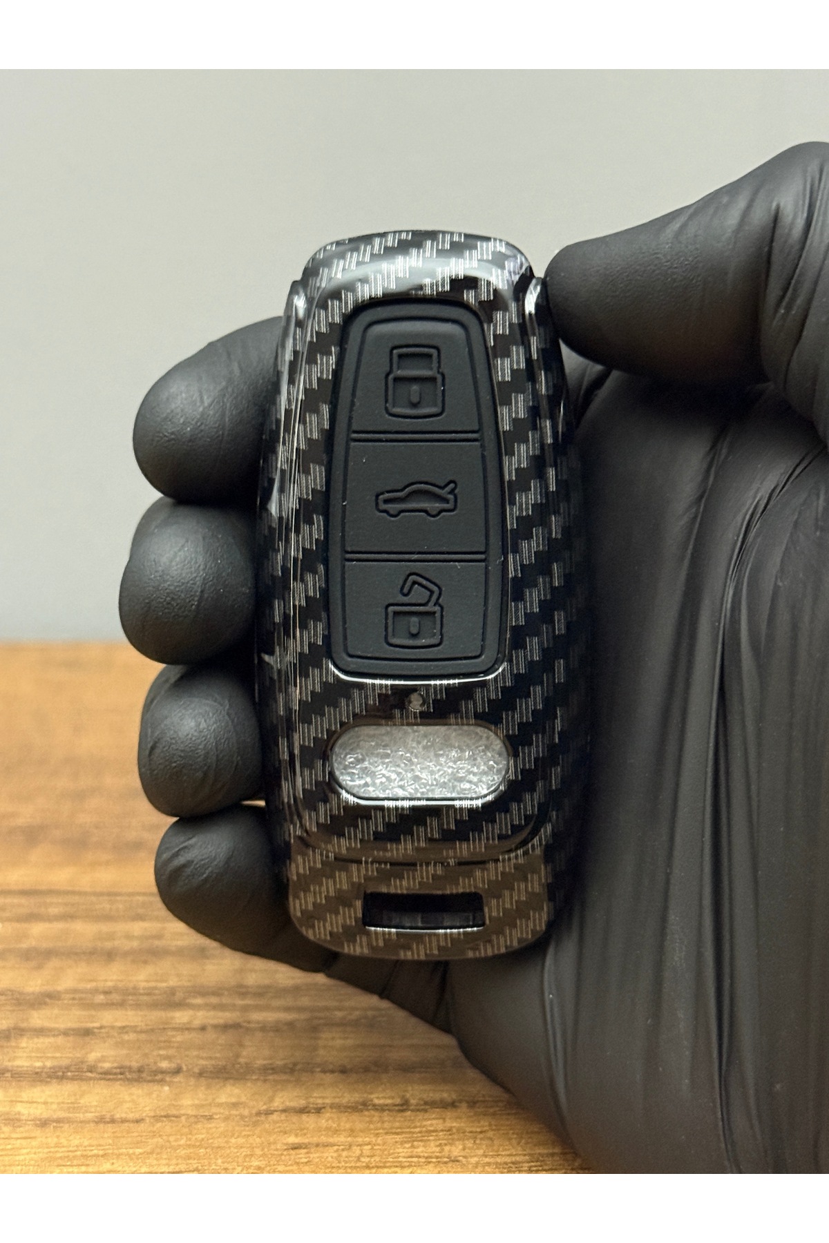 Mavi Keys Audi Smart Yeni Kasa A6 C8 4K A8 Q8 D5 4N Q7 3 Düğmelı Karbon ...