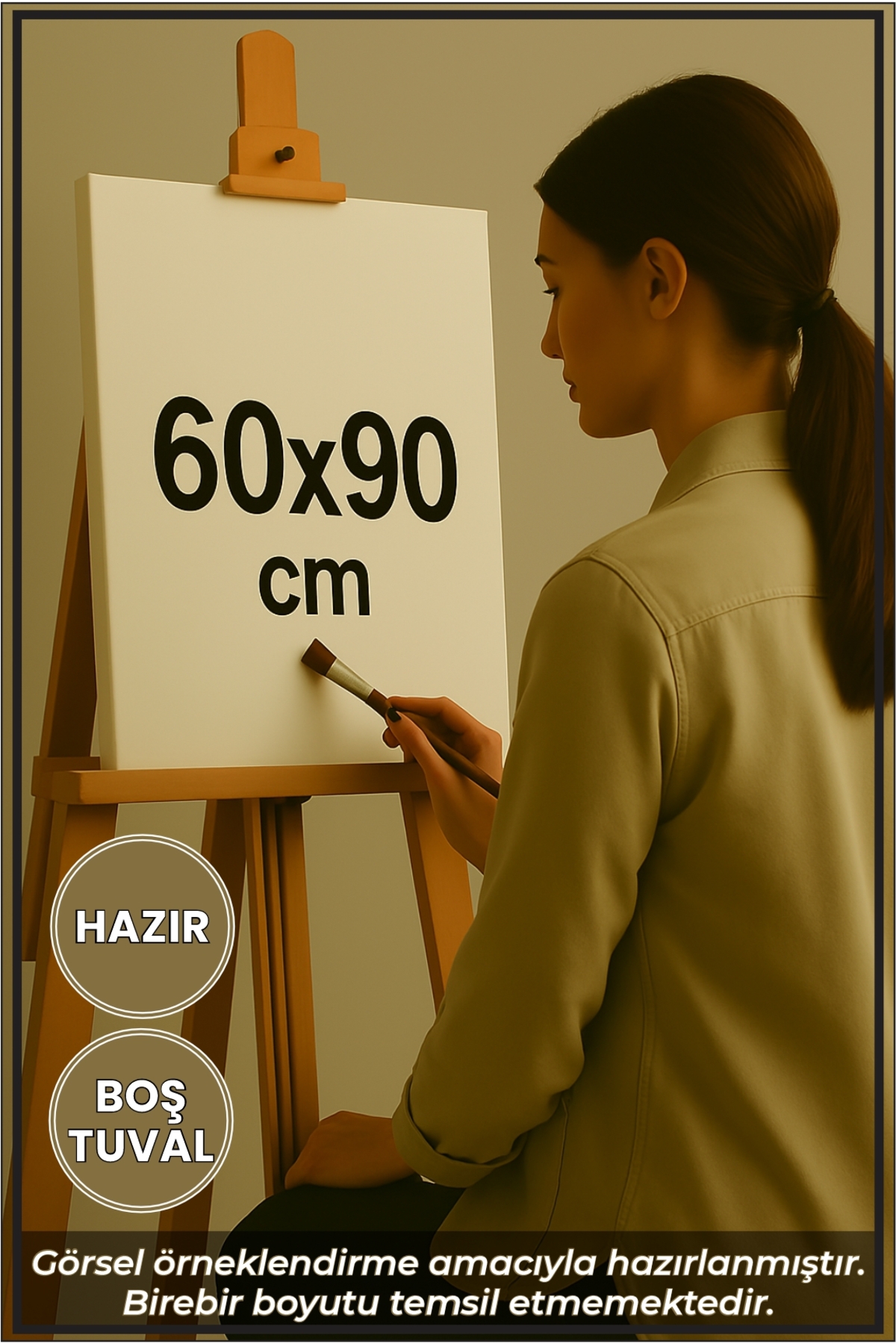KOSS Dijital 60x90cm 1 Adet Boş Tuval Kanvas Resim Tuvali, Sanat Hobi ...
