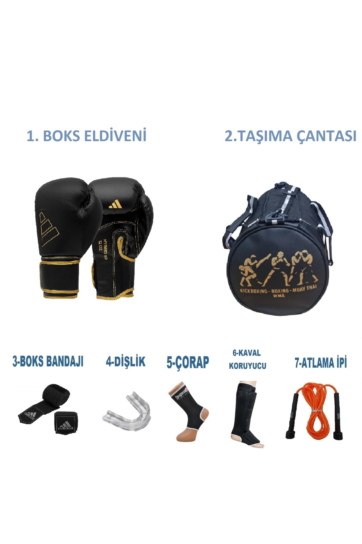 adidas Antrenman Seti Boxing, Boks Sporcu Çantalı Adidas Adih80 ...
