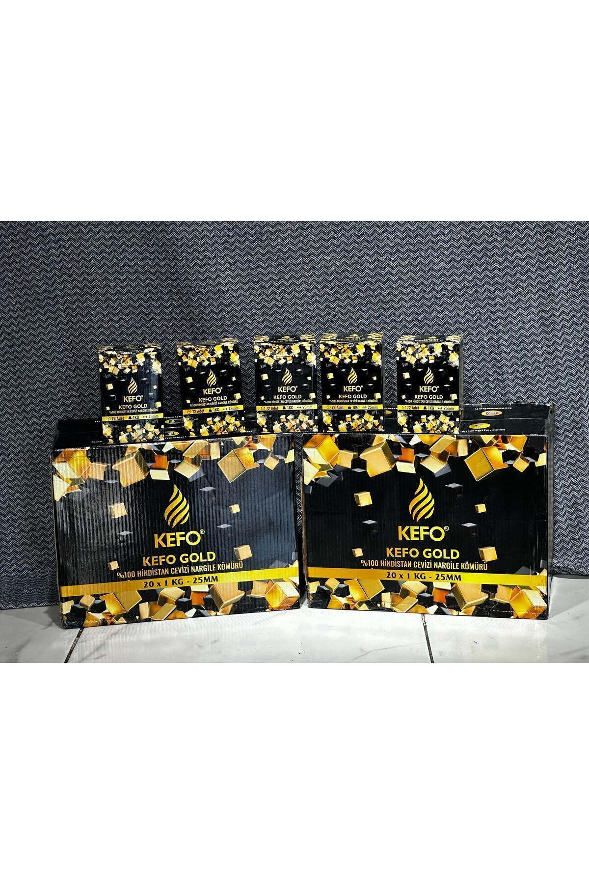 KEFO GOLD Yüksek Performanslı Nargile & Barbekü Kömürü 1 Kg - Fiyatı ...