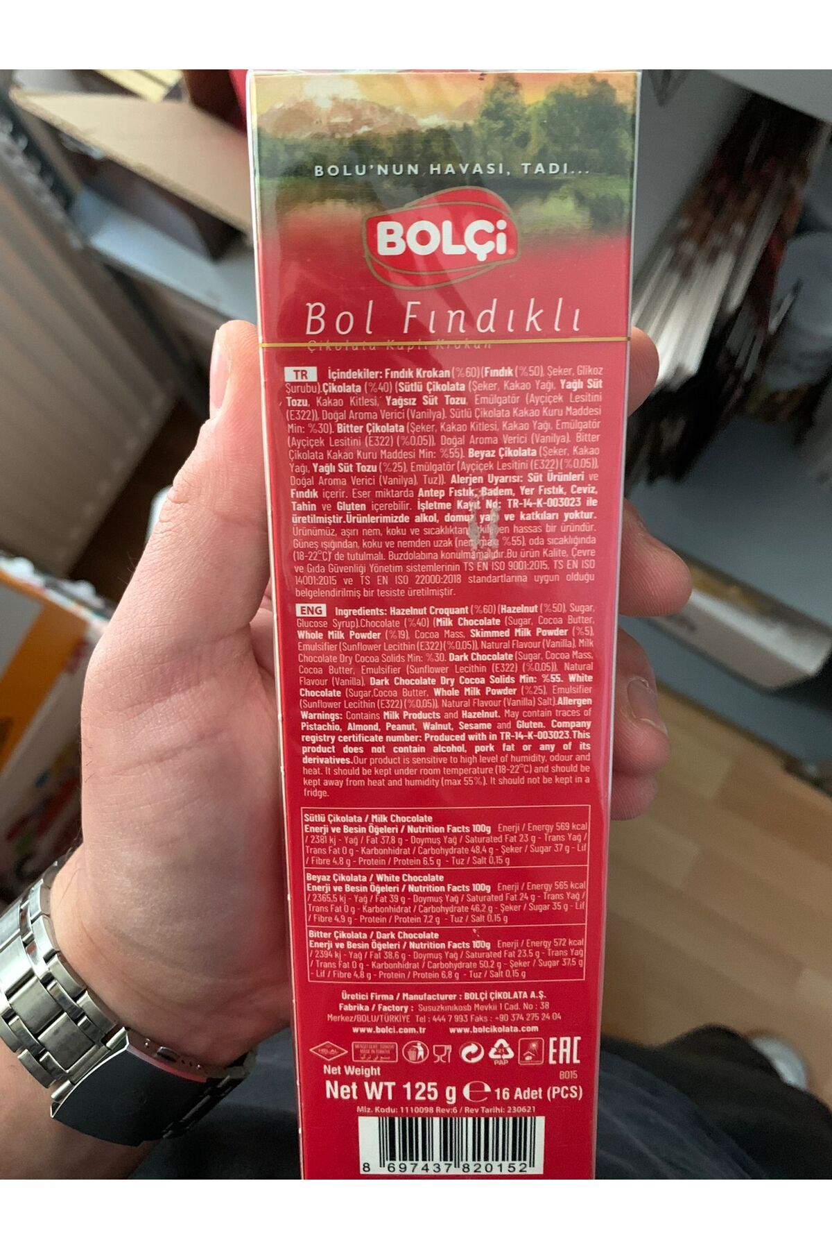 Bolçi Bol Fındıklı Çikolata Kaplı Krokan 125 gr. Blc11 - Fiyatı, Yorumları