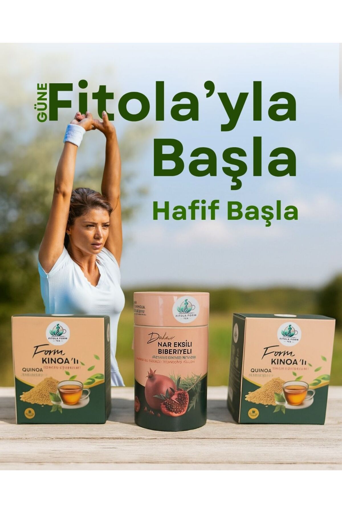 Fitola Form Tea 1 Aylık Detox Paketi | 2 Adet Kinoalı Bitki Çayı + Nar ...
