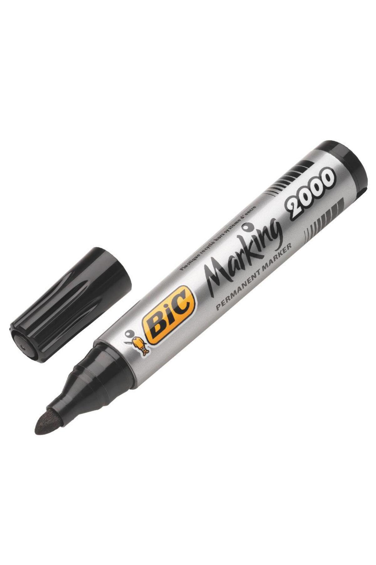 Bic 2000 Permanent Markör Kalem Yuvarlak Uç 12 Adet - Siyah - Fiyatı ...