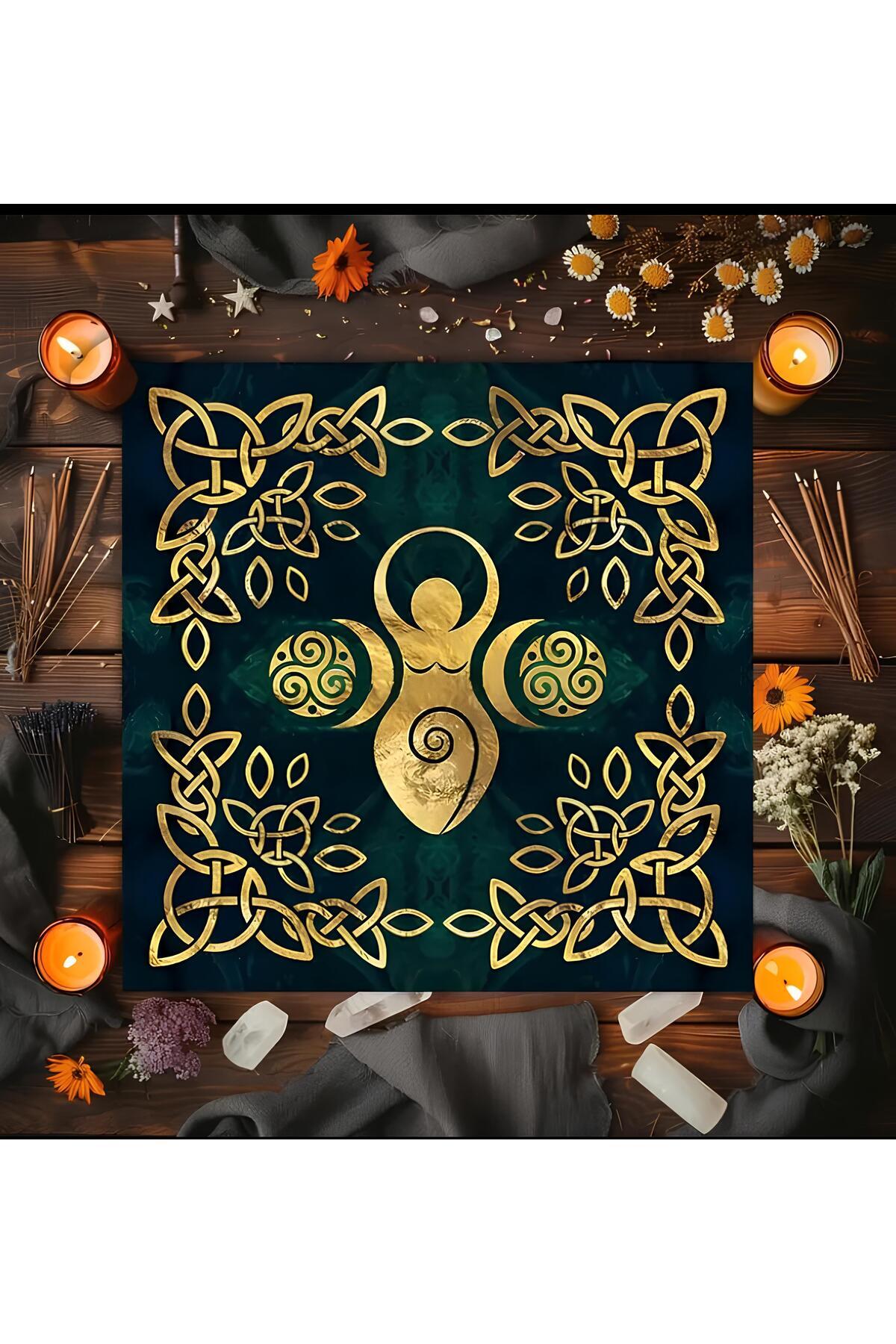 Vendini Kaliteli Kumaş, Canlı Renkli Tarot Örtüsü Sunak Örtüsü Altar ...