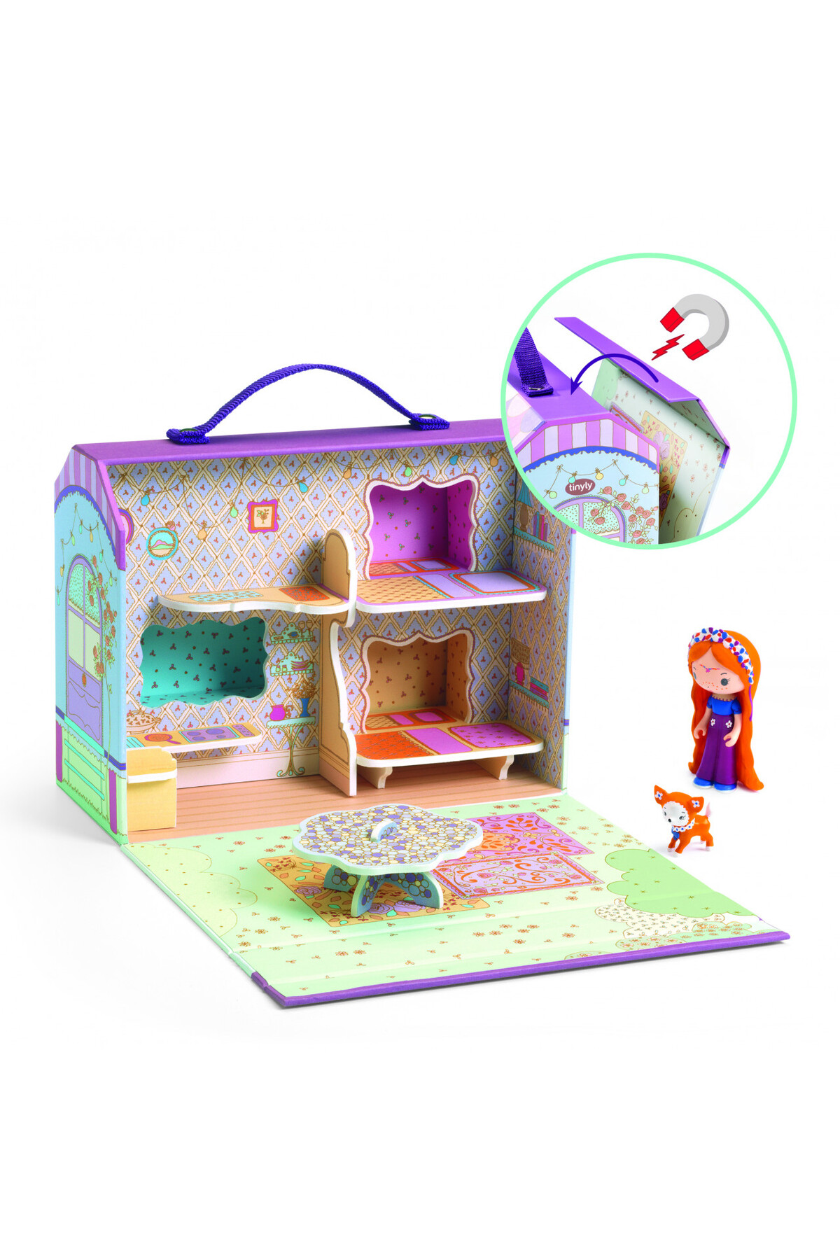 djeco Tinyly Collection Bluchka and Indie's House, Djeco, kids color ...