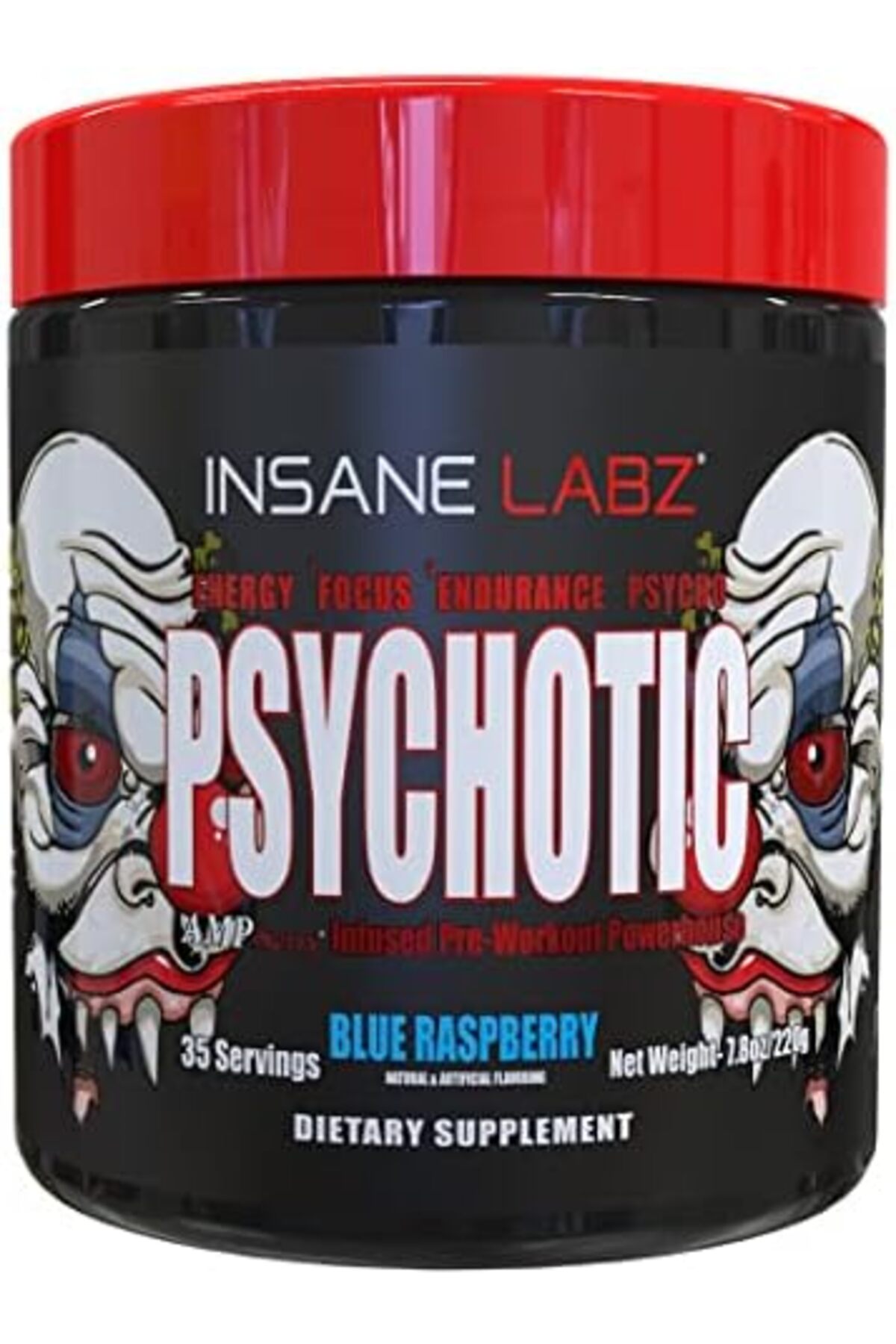 insane labz مسحوق ما قبل التمرين المنشط للغاية من Psychotic، يمنح طاقة ...