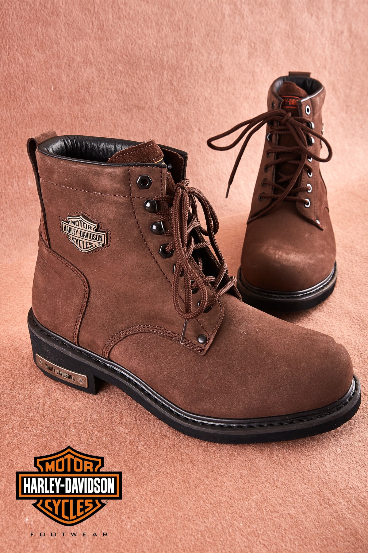 Harley Davidson Gibson D.Brown Deri Erkek Bot Harley Davidson Gibson D.Brown Deri Erkek Bot