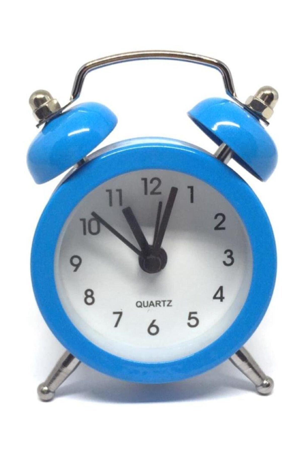 ELBA Mavi Mini Masaüstü Analog Dekoratif Çalar Saat Masa Saati - Fiyatı ...
