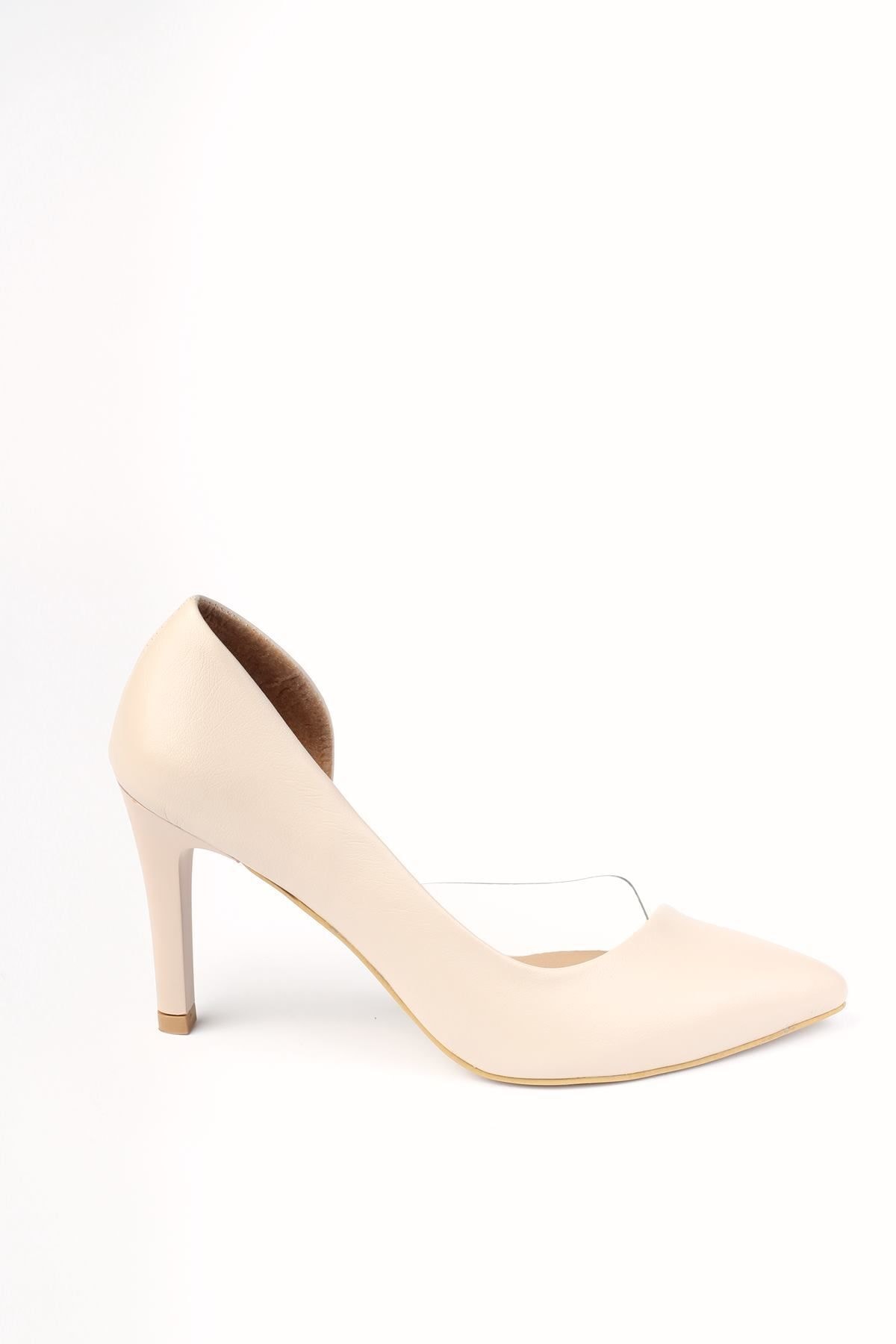 Modabuymus Kadın Ten Yanı Açık Şeffaf Stiletto Topuklu Ayakkabı Modabuymus Kadın Ten Yanı Açık Şeffaf Stiletto Topuklu Ayakkabı