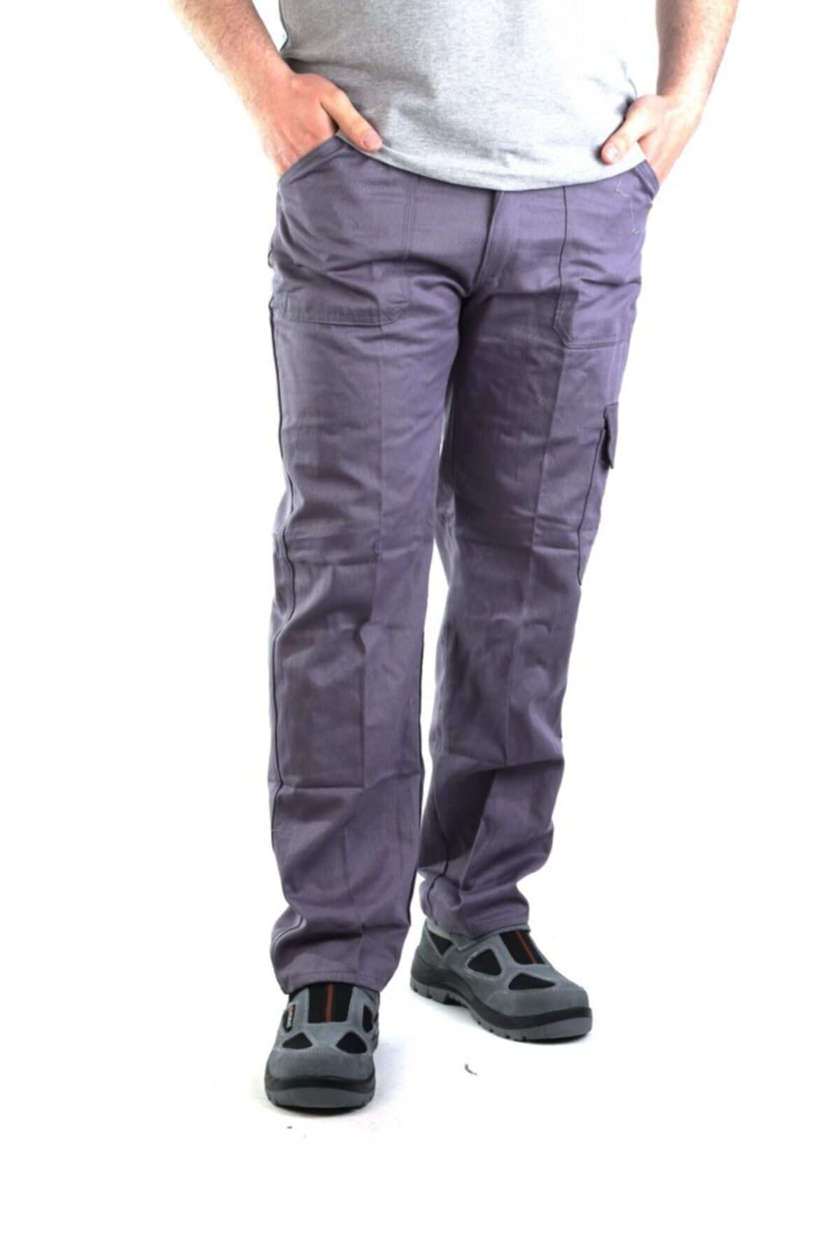 ESERIS - 7-7 Gabardin Komando Cepli Iş Pantolonu - Kışlık - Gri ...