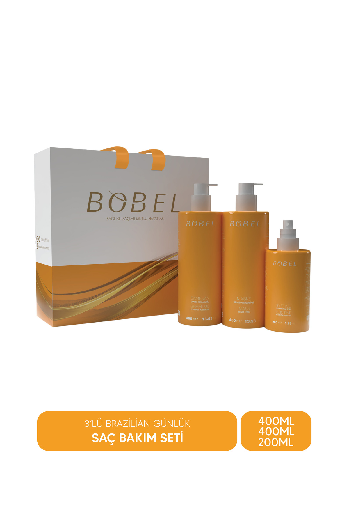 bobel BRAZİLİAN 3"LÜ KOFRE SET BAKIM SÜTÜ+ŞAMPUAN+MASKE - Fiyatı, Yorumları