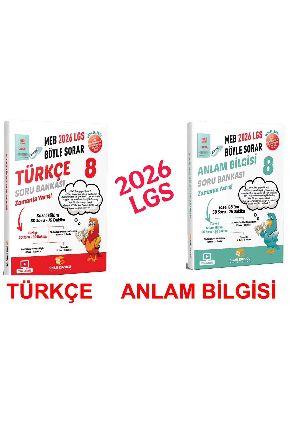 SİNAN KUZUCU YAYINLARI Sinan Kuzucu 2025 LGS 8. Sınıf Türkçe Anlam ...