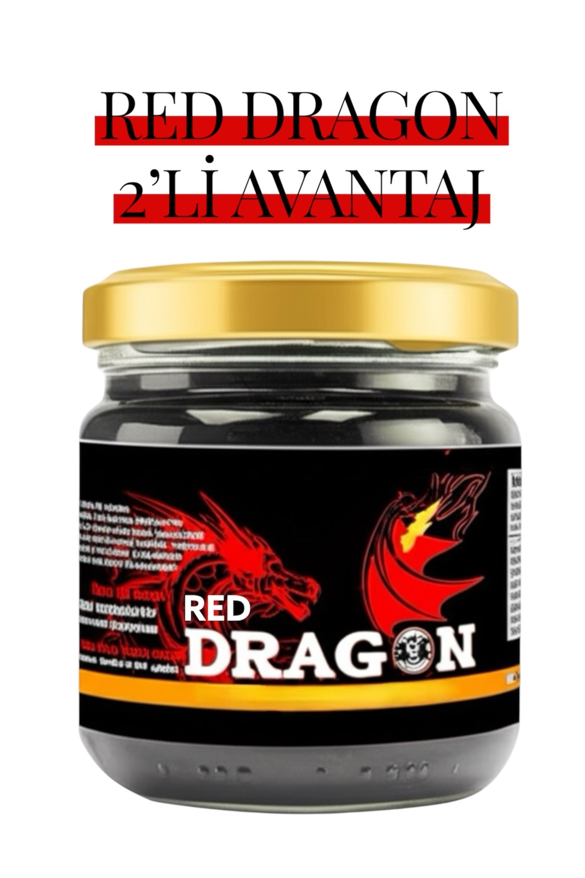 Dragon Red 2'li Özel Karışımlı Bitkisel Macun Güç ve Kuvvet 2 Kavanoz 2 ...