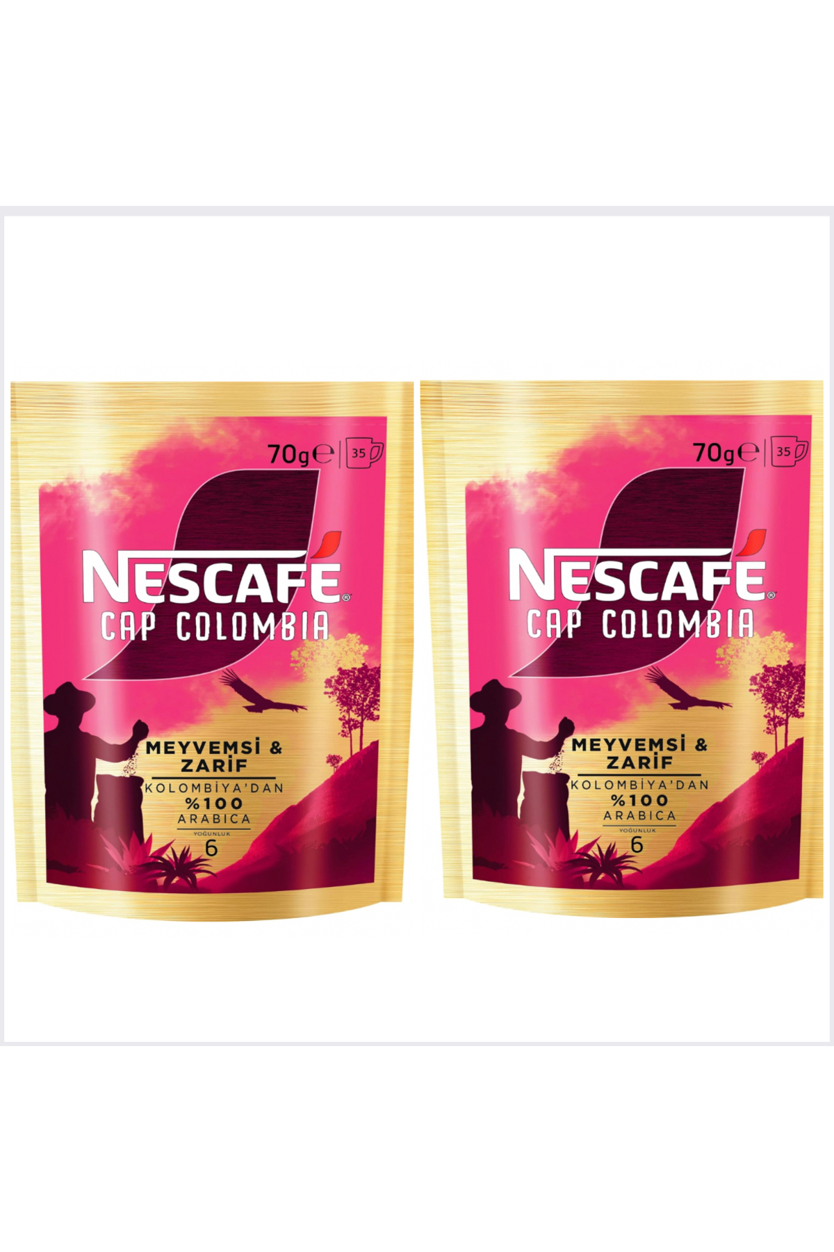 Nescafe Nescafé Gold Cap Colombia Çözünebilir Kahve 70 g Ekonomik Paket ...