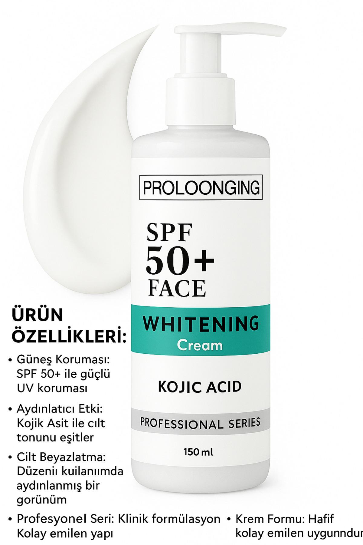 Proloonging Aydınlatıcı Cilt Beyazlatıcı Yüz Kremi 150 ml –leke Karşıtı ...