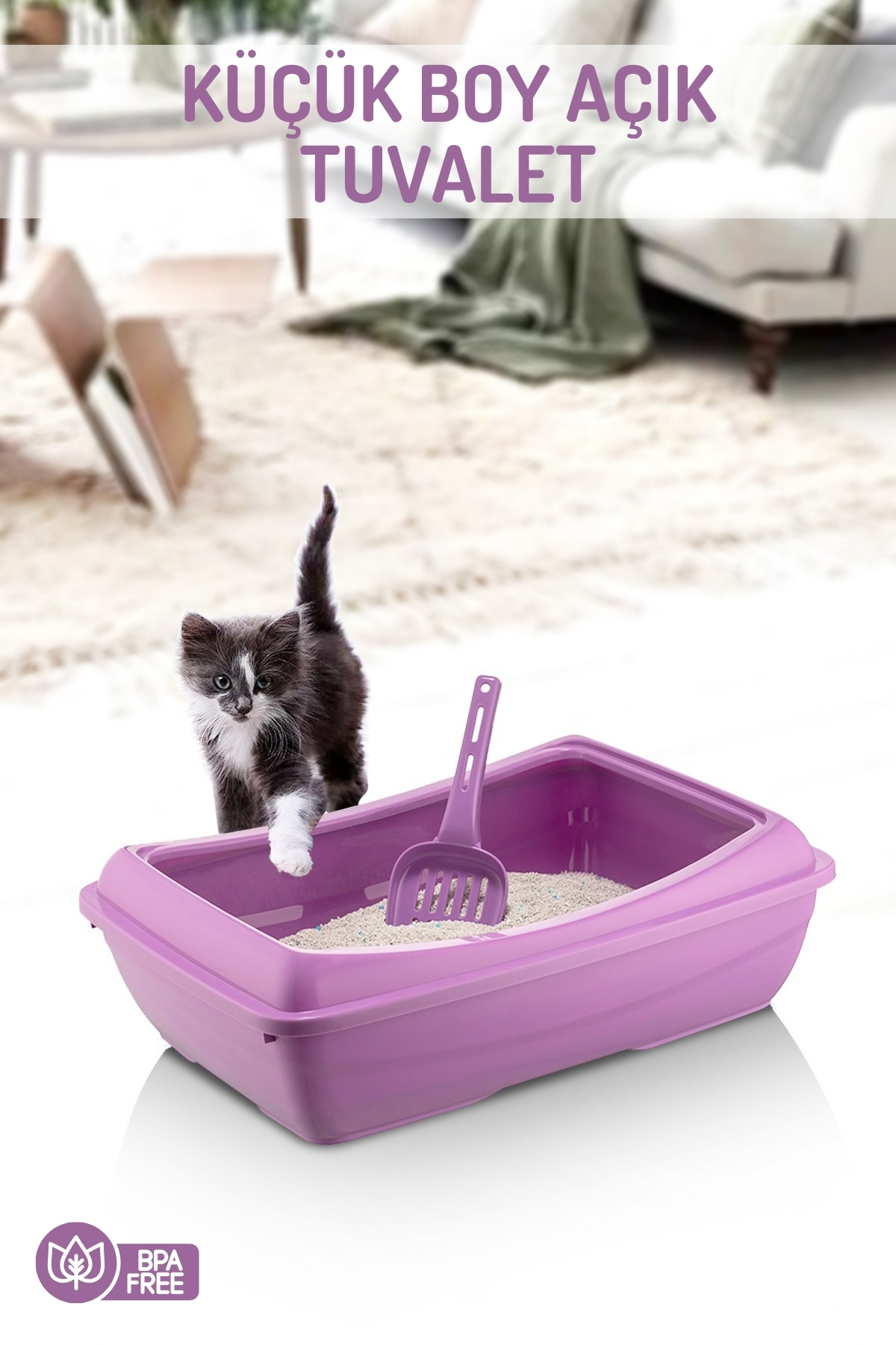Nandy Kids Küçük Boy Açık Kedi Tuvaleti, Kedi Kum Kabı - Fiyatı, Yorumları