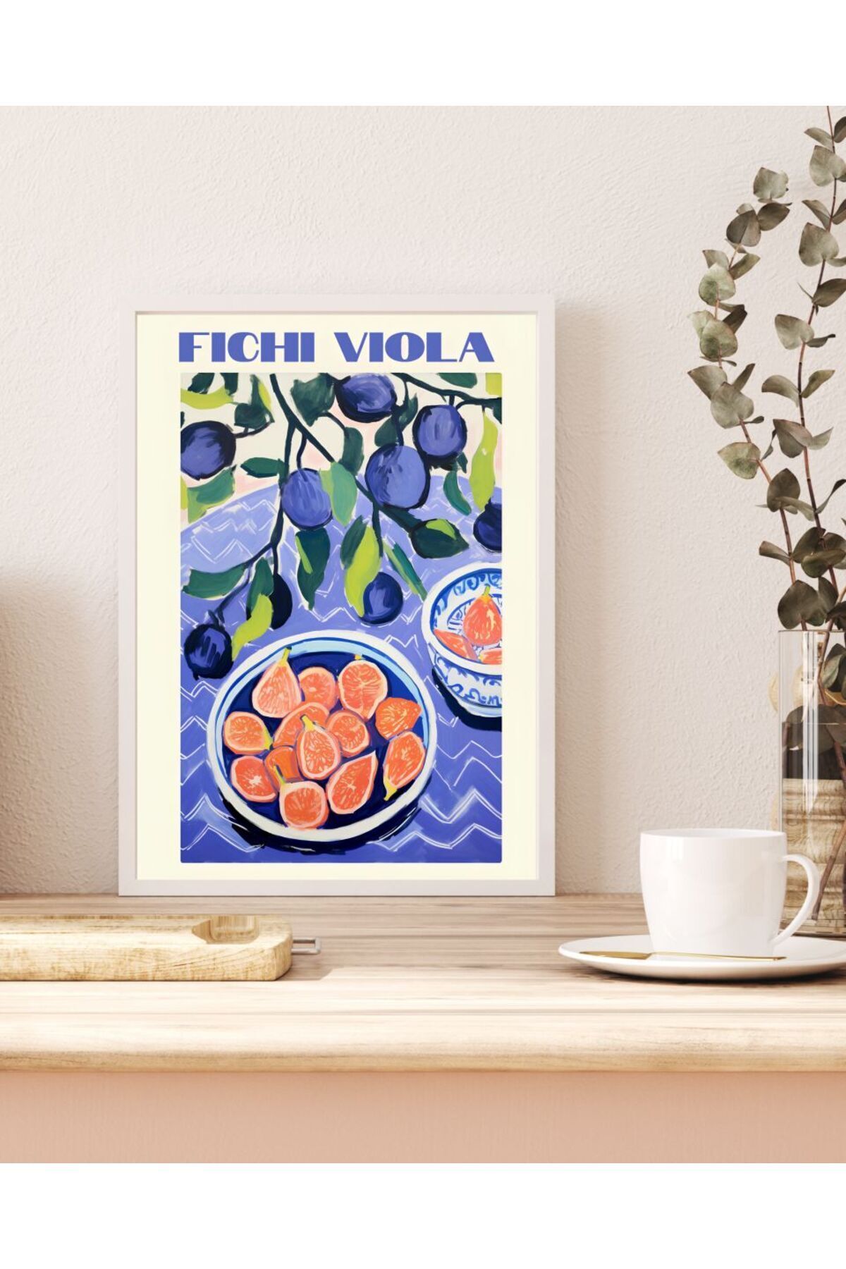 Arthopia Fichi Viola Mor İncir Sanatsal Pinterest Poster Çerçeveli ...