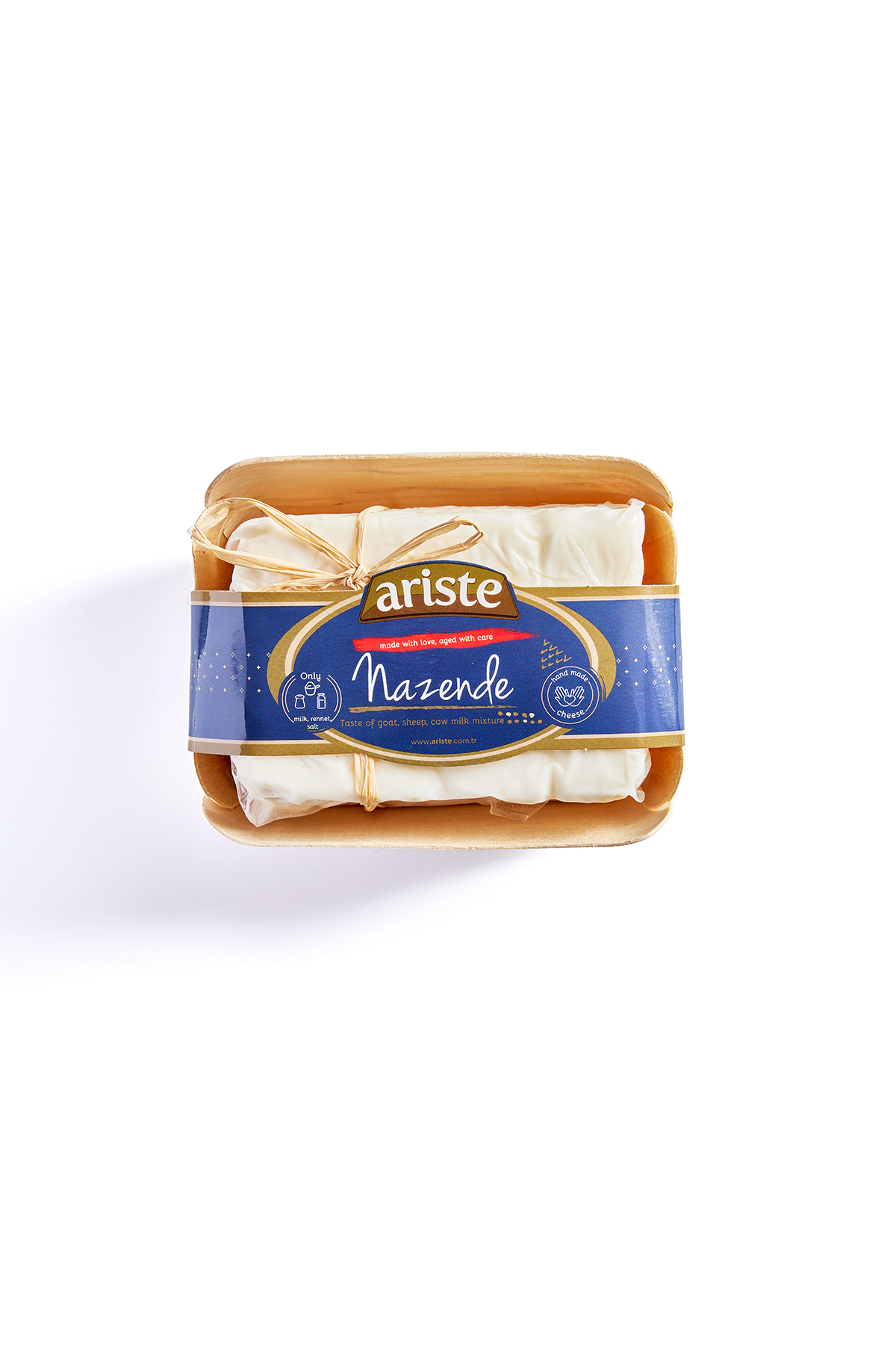 Ariste Nazende Ahşap Hediyelik Kutulu Tam Yağlı Ezine Peyniri 450 gr ...