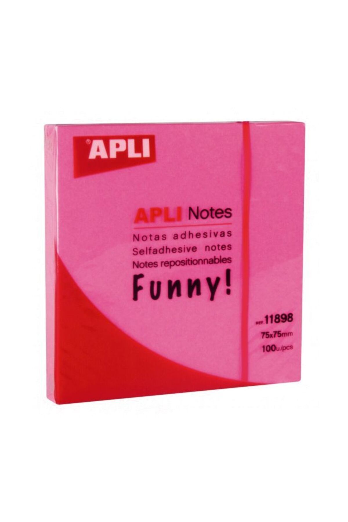 Aplı Appli Adhesive Note Paper Pink Funny 100 Sheets 75X75 11898 (Pack ...