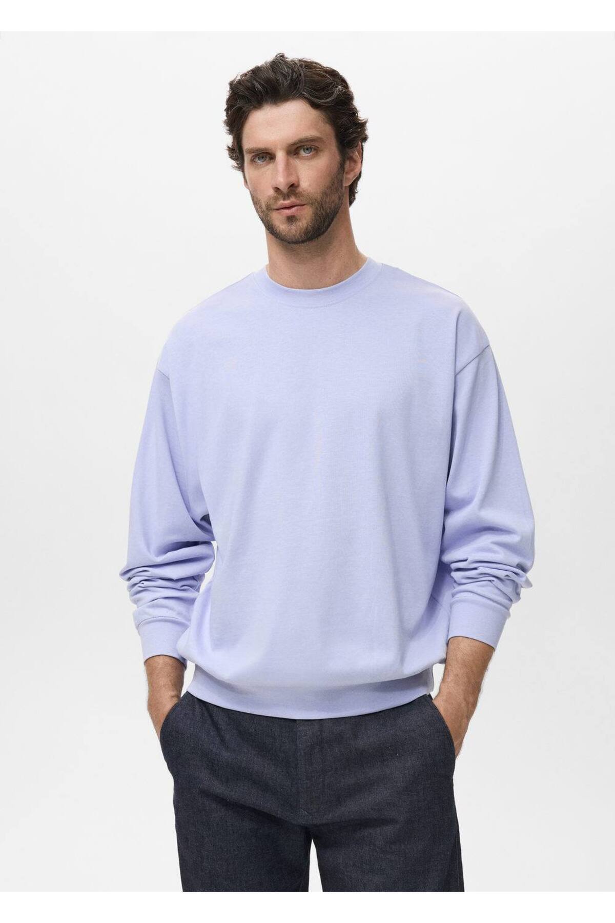MANGO Man %100 pamuklu relaxed fit sweatshirt - Fiyatı, Yorumları