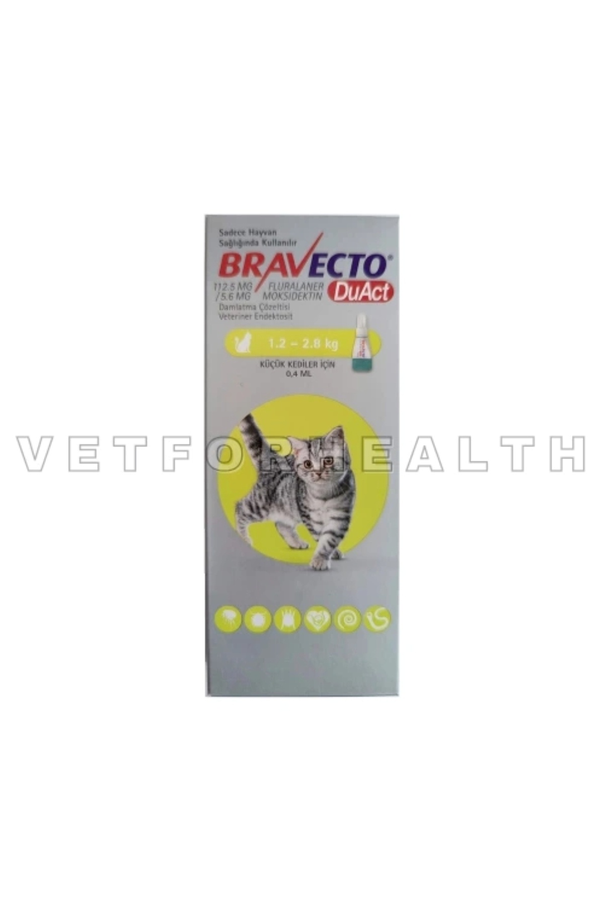 bestevet Bravecto- Duact- 1.2-2.8 Kg Kediler için Damla STT:2026 ...