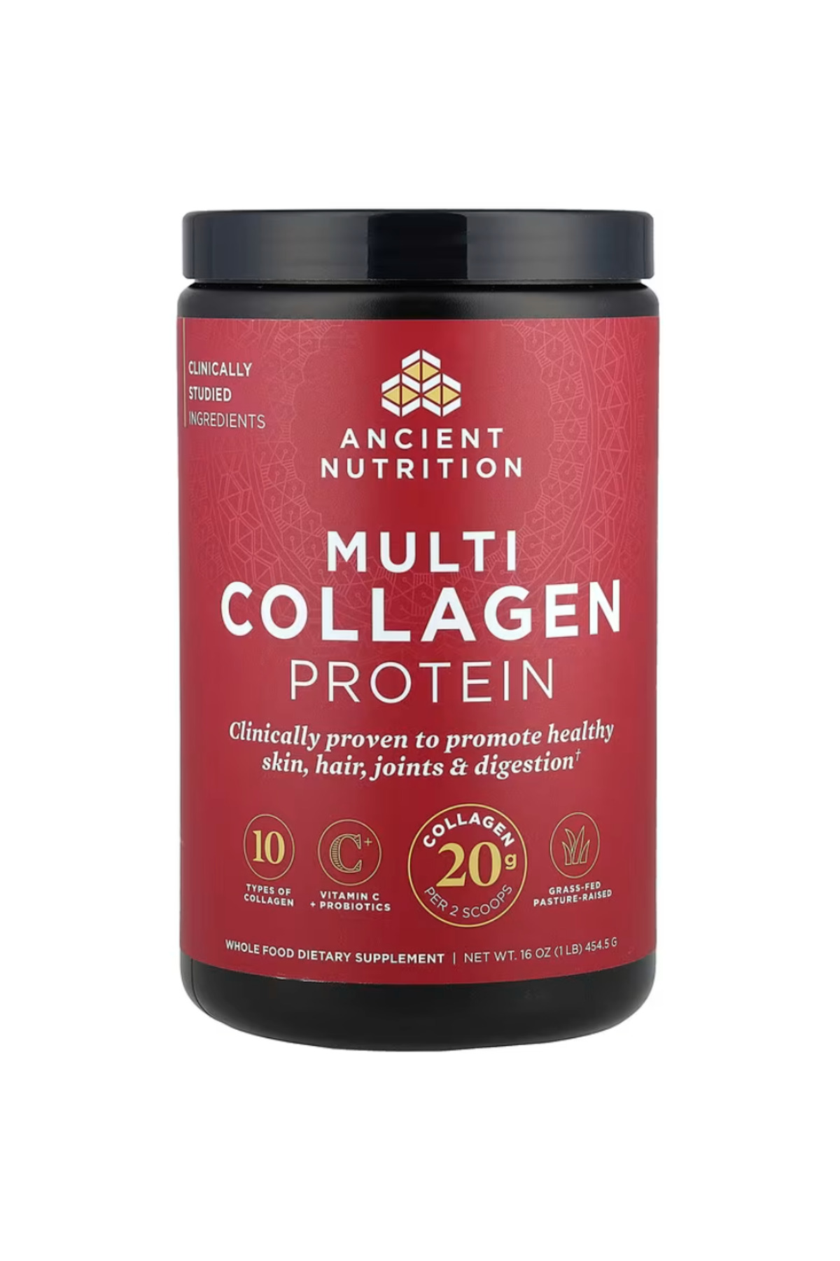 ANCIENT NUTRITION Collagen Powder Protein with Probiotics, Unflavored ...