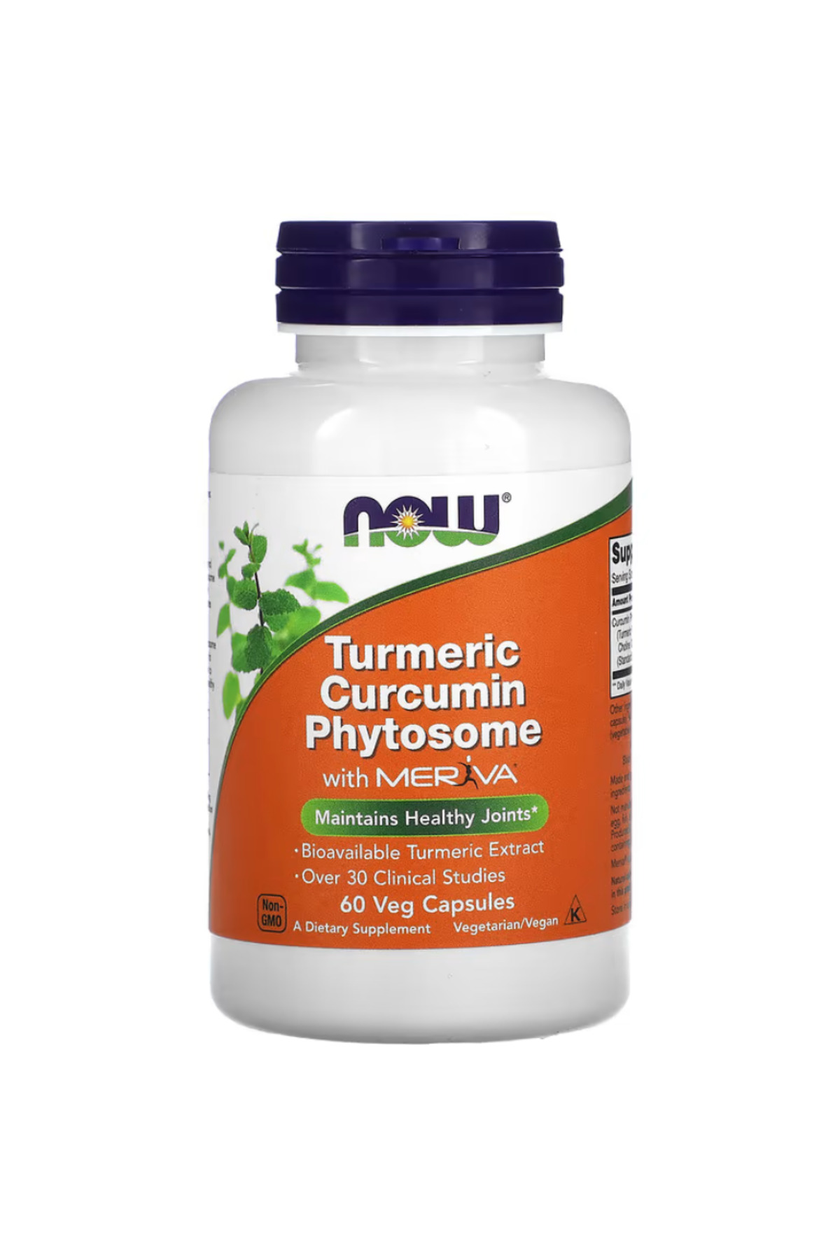 Now Foods , Turmeric Curcumin Phytosome With Meriva, 60 Veg Capsules ...