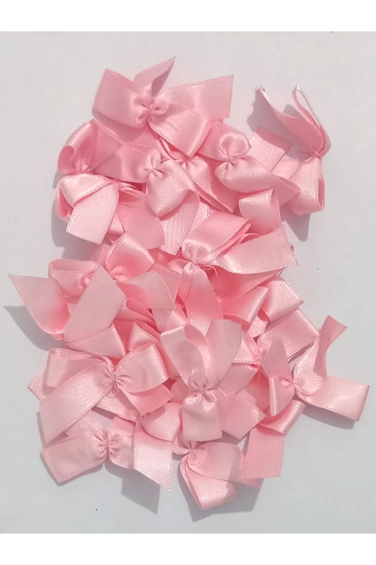 MODERN ASIR Kurdele Fiyonk pembe Saten 25 Adet 15mm Nikah Şekeri ...