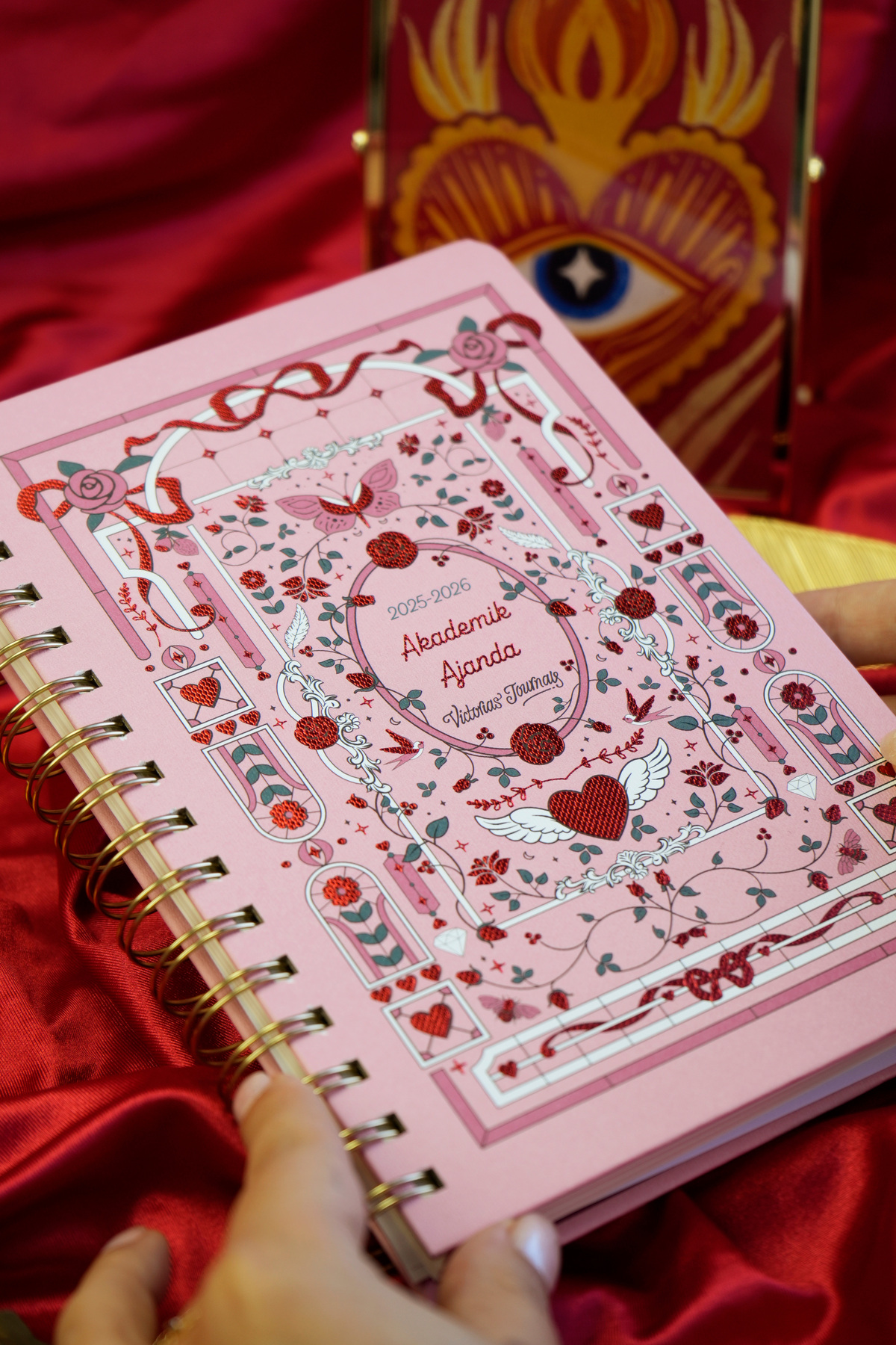 Victoria's Journals Akademik Ajanda-2025–2026 | A5 | Spiralli | Sert Kapak | Ivory 100 gr ...