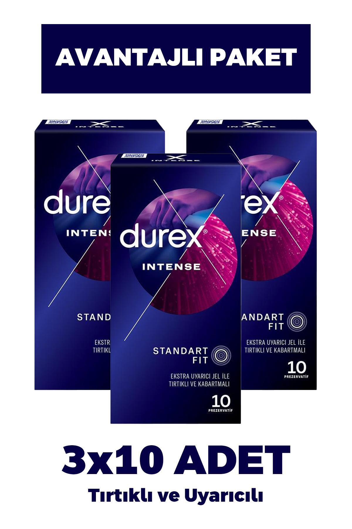 Durex Intense Prezervatif 10'lu 3 Adet - Fiyatı, Yorumları