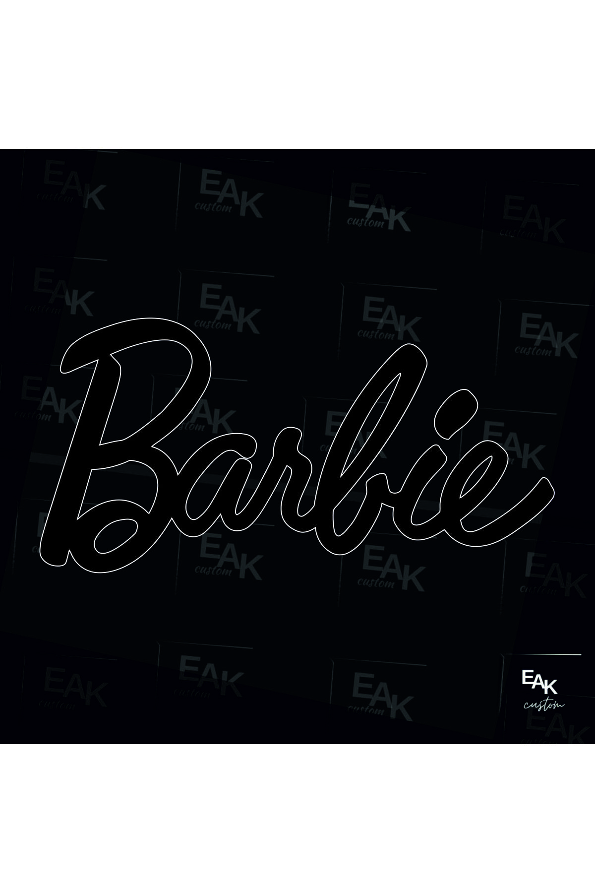 eakcustom BARBİE oto sticker (20cm x 10cm) - Fiyatı, Yorumları