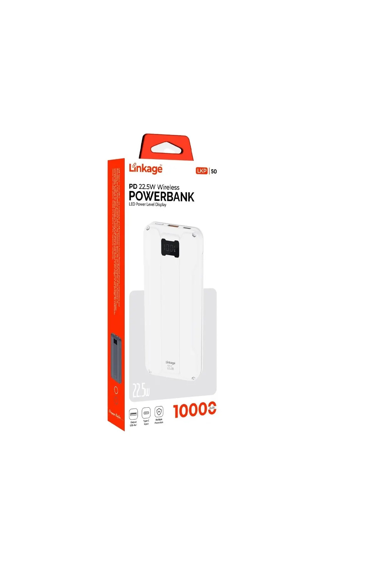 Genel Markalar lkp-50 10.000 Mah, 22.5W Usb-A, Dahili Type-C Kablolu ...