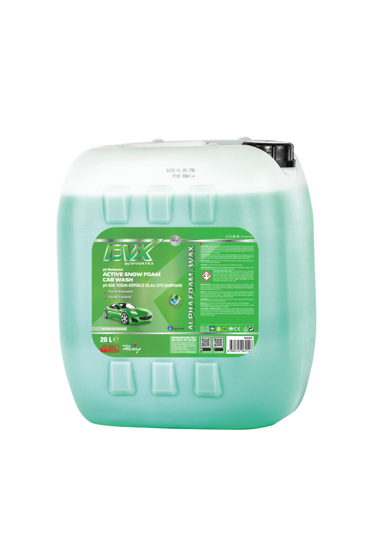 Divortex Alpha Foam Ph Nötr Cilalı Oto Şampuanı Kova 20 Lt - Fiyatı ...