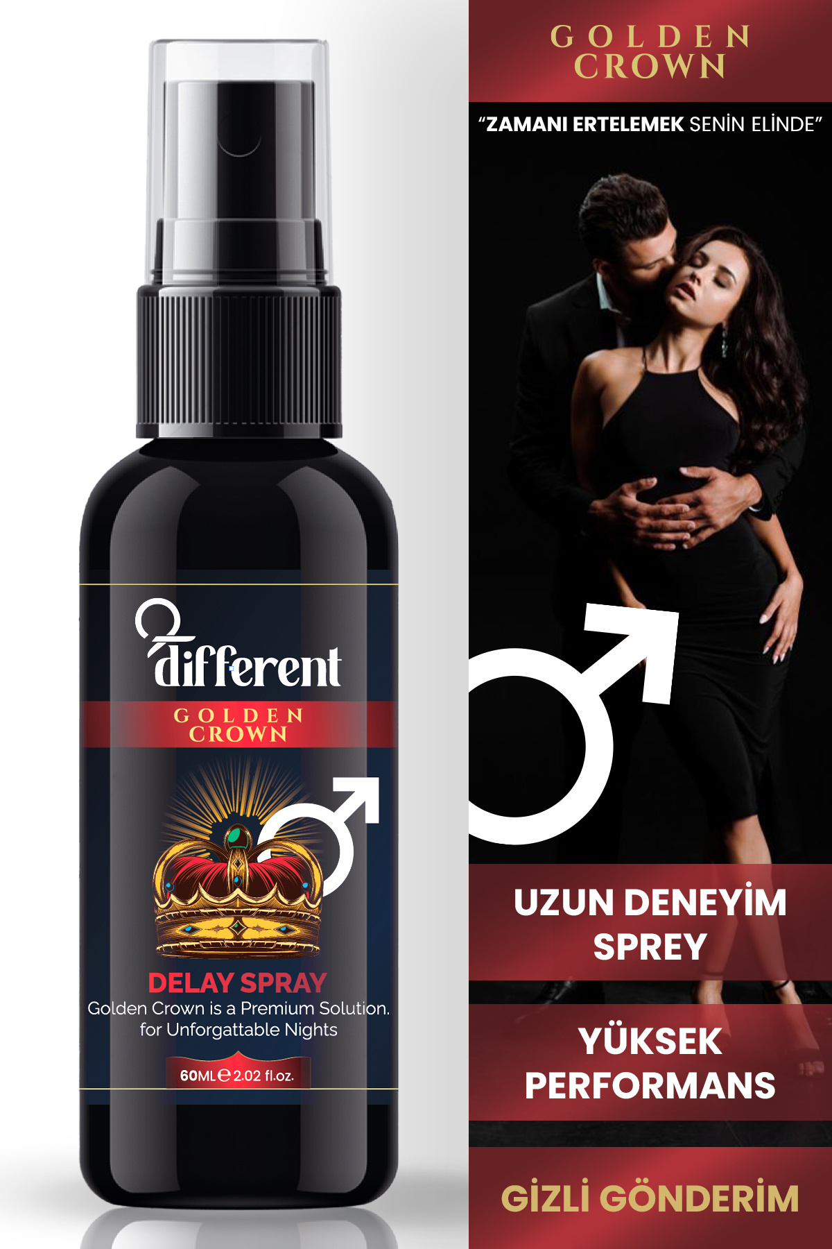 DİFFERENT PROFESİONAL Erkek Bakım Uzun Deneyim Spray, Long Time Sprey 60ml - Fiyatı, Yorumları