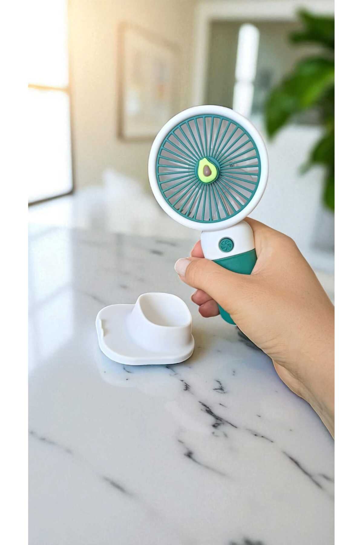 hobidaşım Avokado Yeşili Mini Vantilatör 🥑 | USB Şarjlı, Sessiz Fan ...