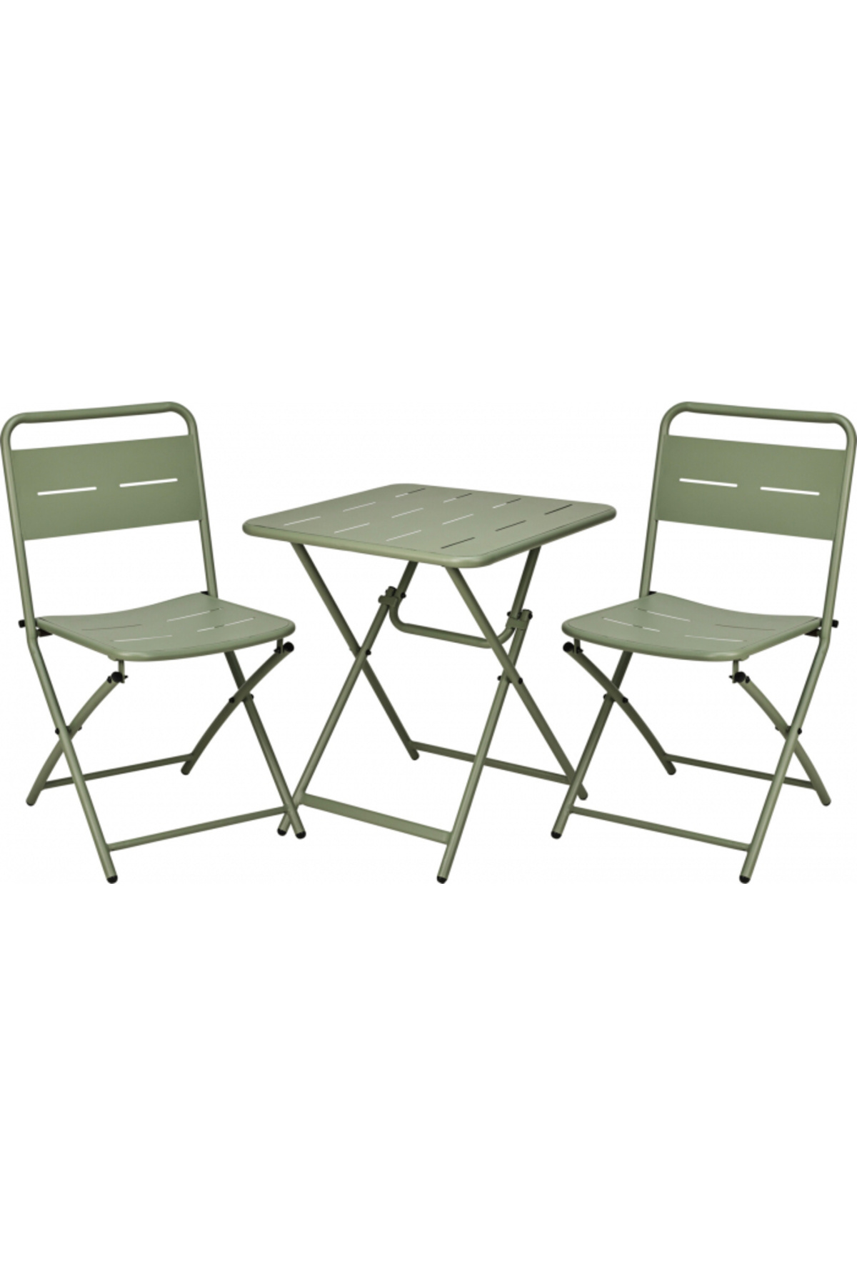 Koopman Set mobilier de balcon pliabil – Masă pătrată și 2 scaune ...