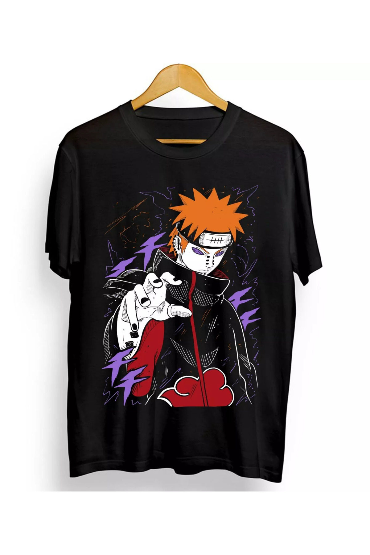 Flood Of Style Anime Desenli Unisex Bay Tişört Naruto Ağrı Akatsuki ...