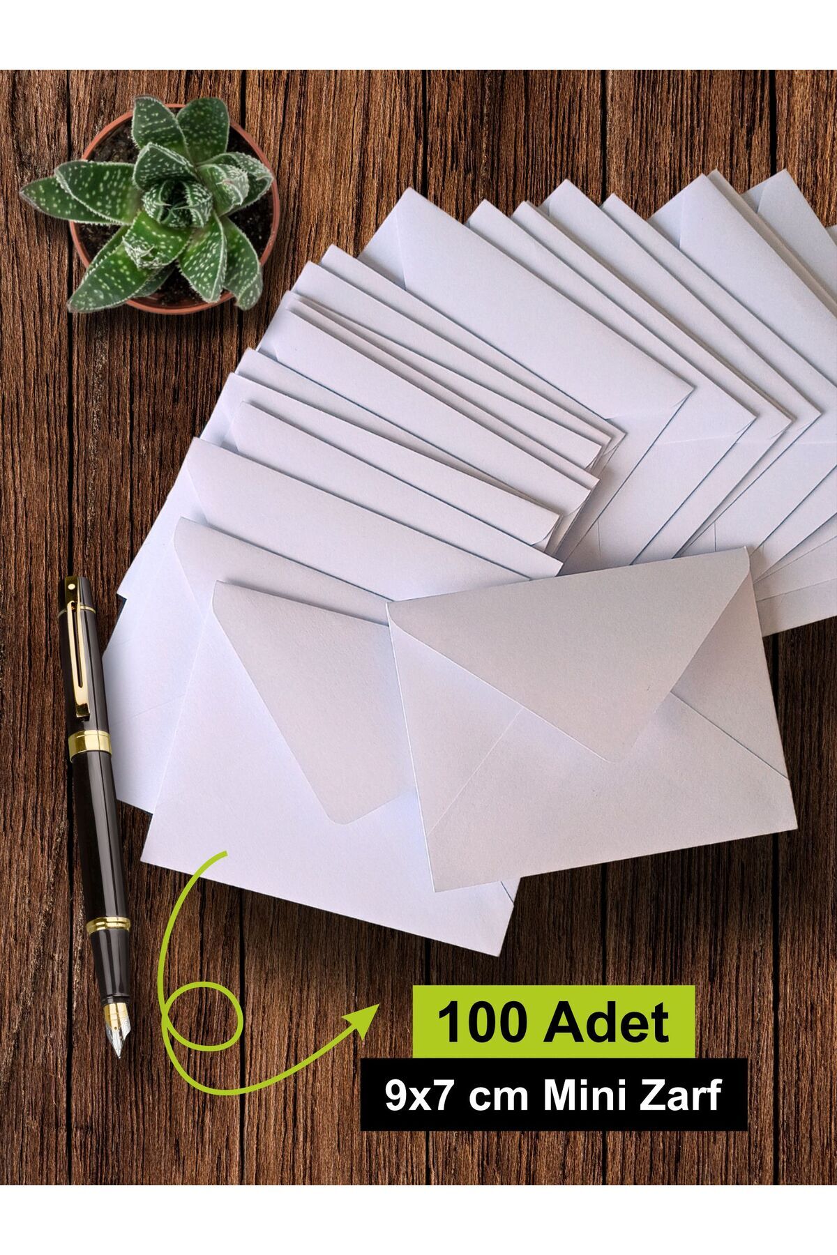Sweex 100 Adet Düz Beyaz Mini Zarf 9x7 Cm – Özel Gün, Hediye, Not ...