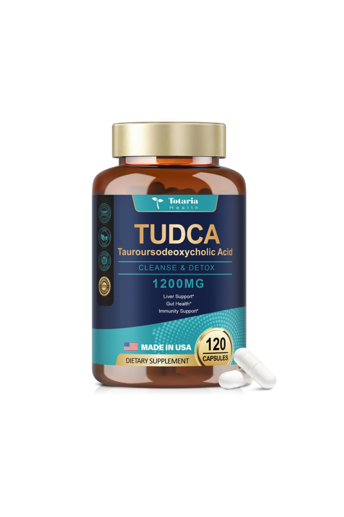 TOTARİA , TUDCA Bile Salts 1200mg (Tauroursodeoxycholic Acid), Ultra ...