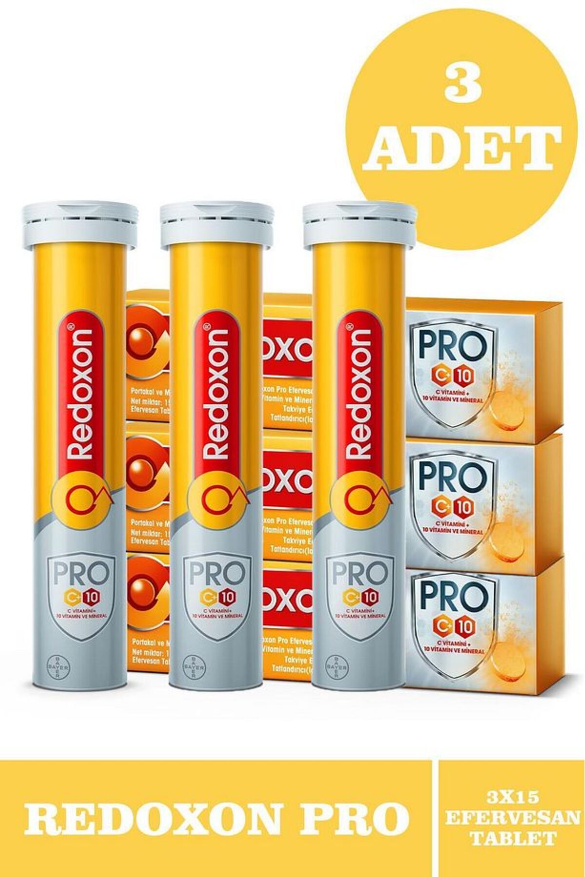 Std Redox on Pro 15 Efervesan Tablet ( 3 ADET ) - Fiyatı, Yorumları