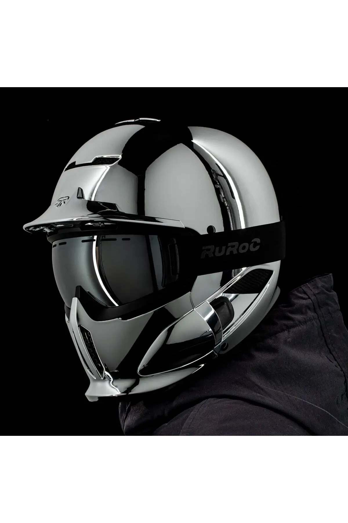 GÜMRÜK BEY Ruroc RG1-DX Chrome W-X Kayak & Snowboard Kaskı XL/XXL (60 ...