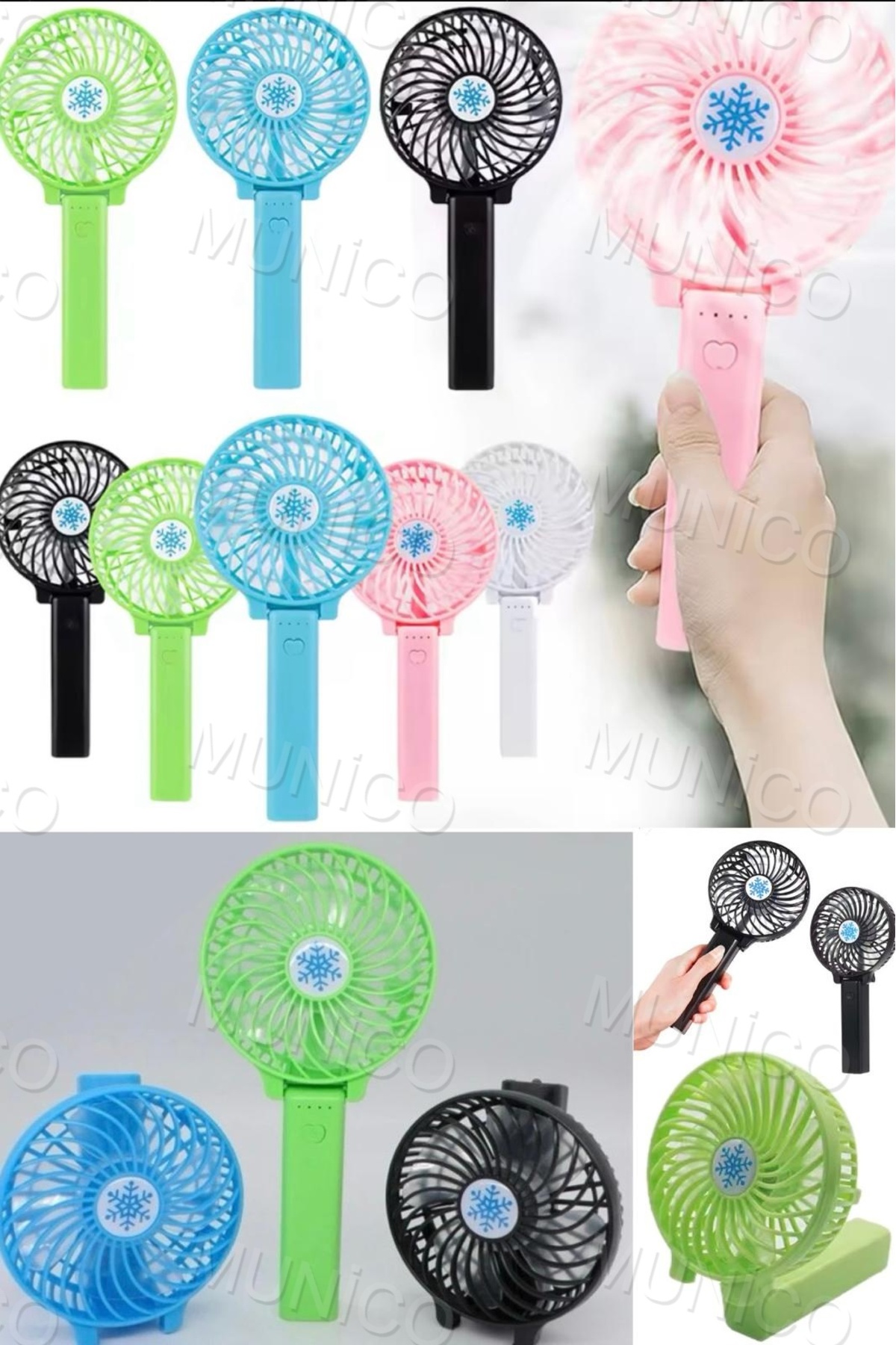 Munico Süper Mini Fan Taşınabilir El Fanı Çocuklar Açık Seyahat Veya ...